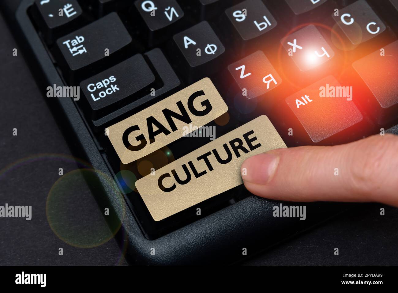 Text sign showing Gang Culture. Business approach particular ...