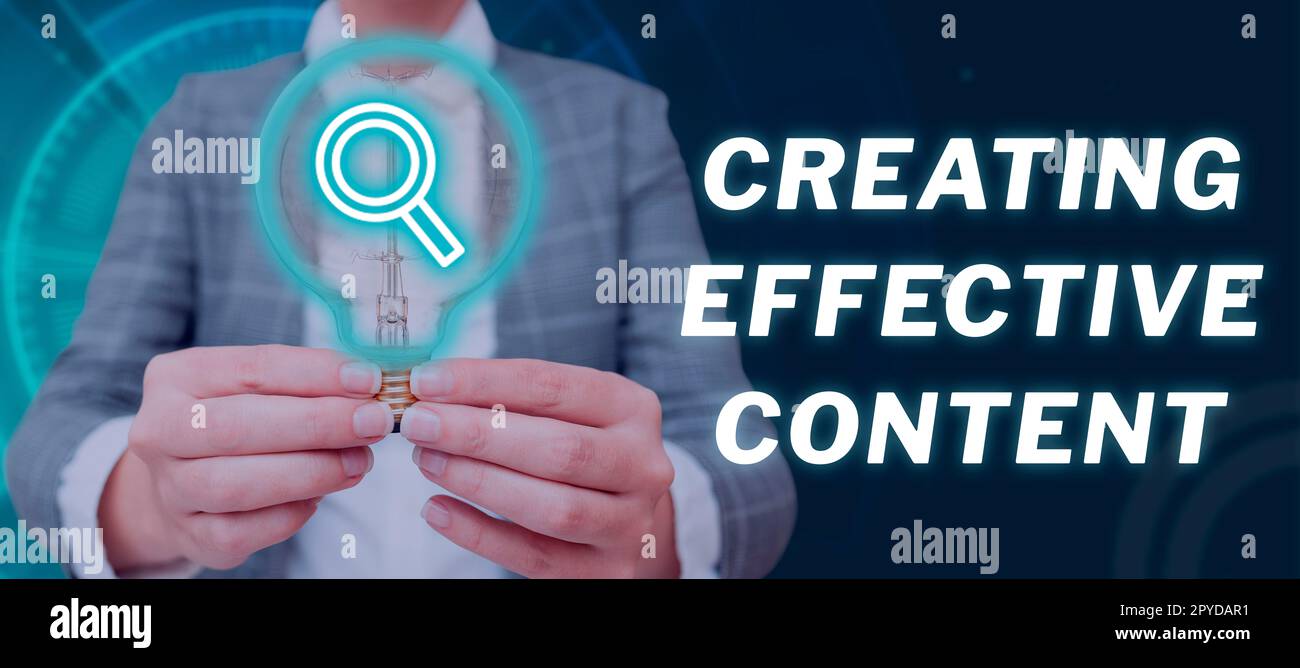 Handwriting text Creating Effective Content. Conceptual photo Valuable ...