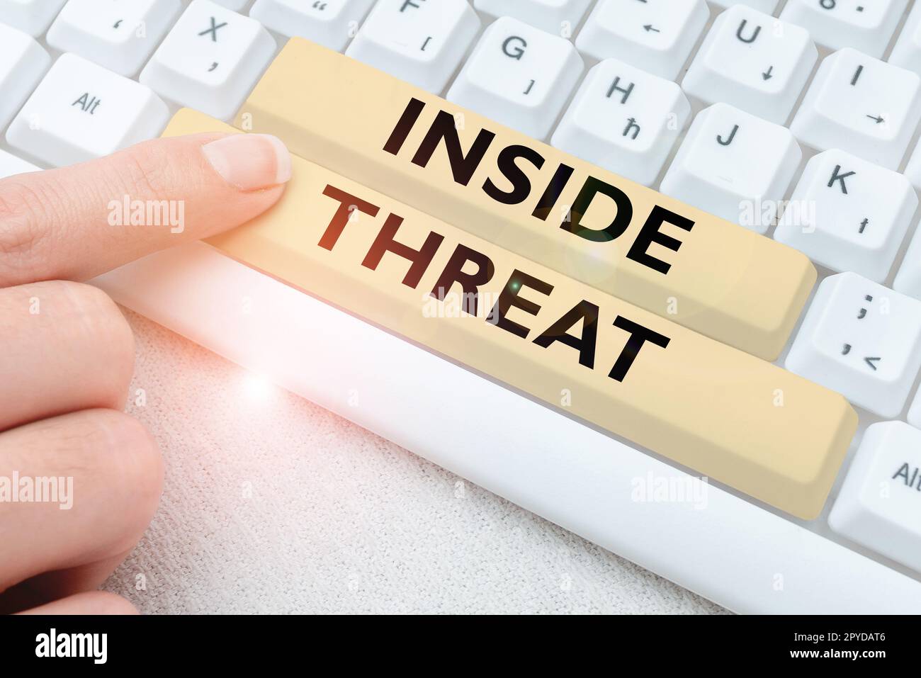 Text showing inspiration Inside Threat. Concept meaning Information ...