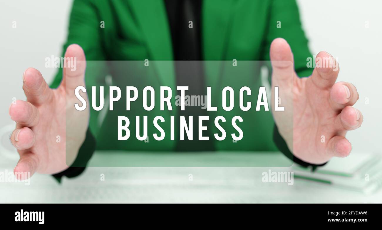 Handwriting text Support Local Business. Business concept increase ... Handwriting text Support Local Business. Business concept increase ...