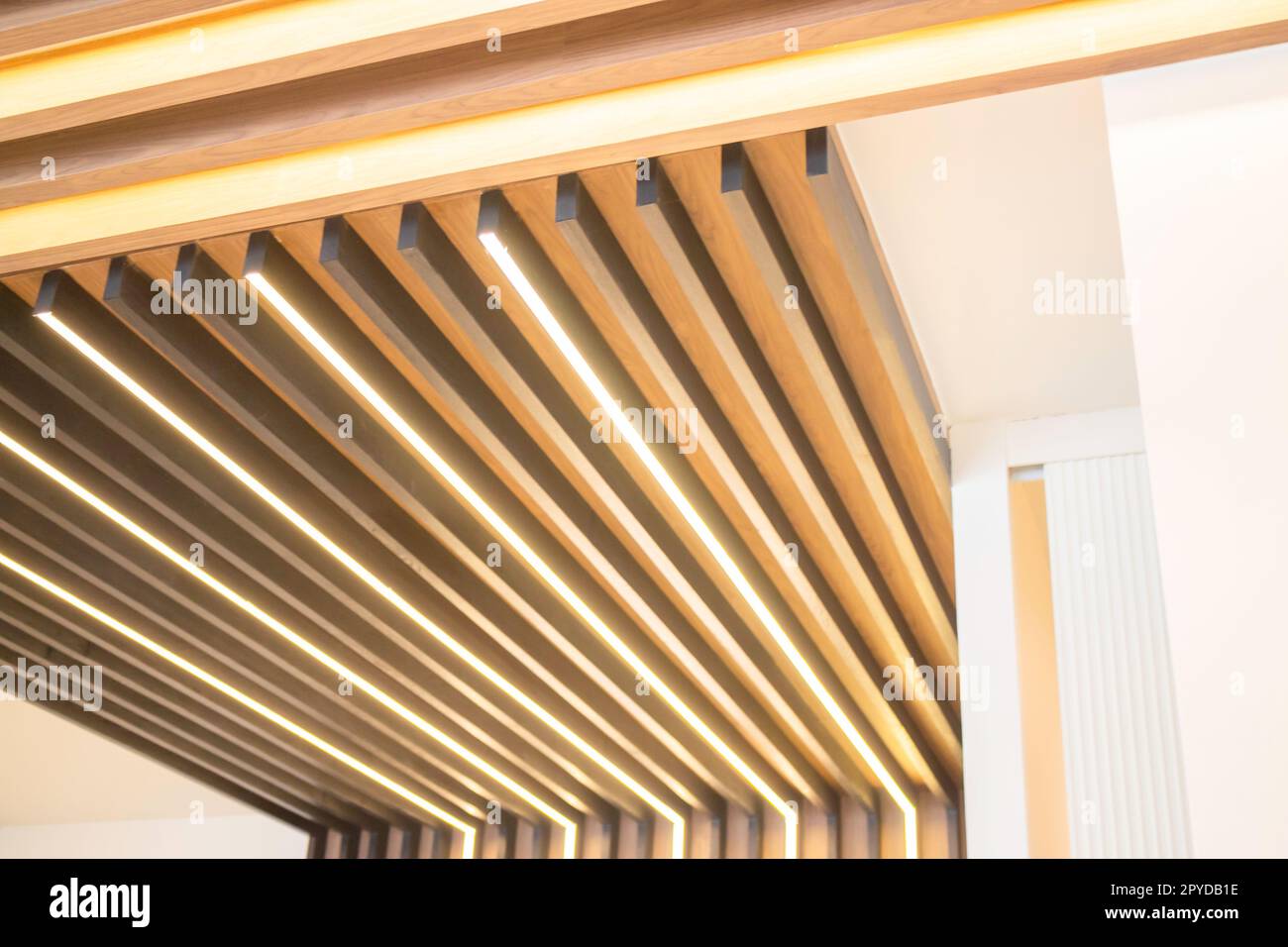 Lights on a ceiling in the building Stock Photo - Alamy
