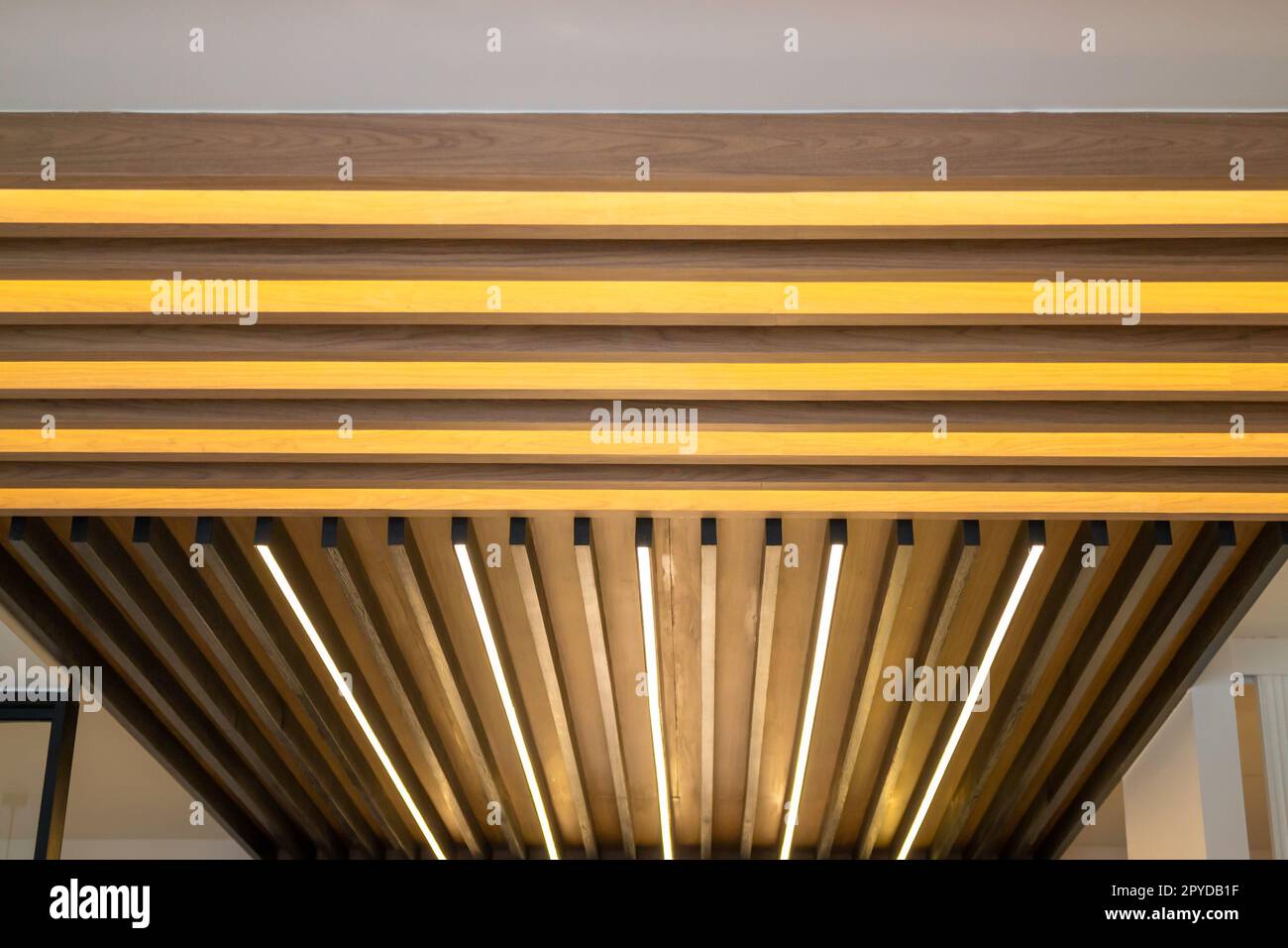 Lights on a ceiling in the building Stock Photo - Alamy