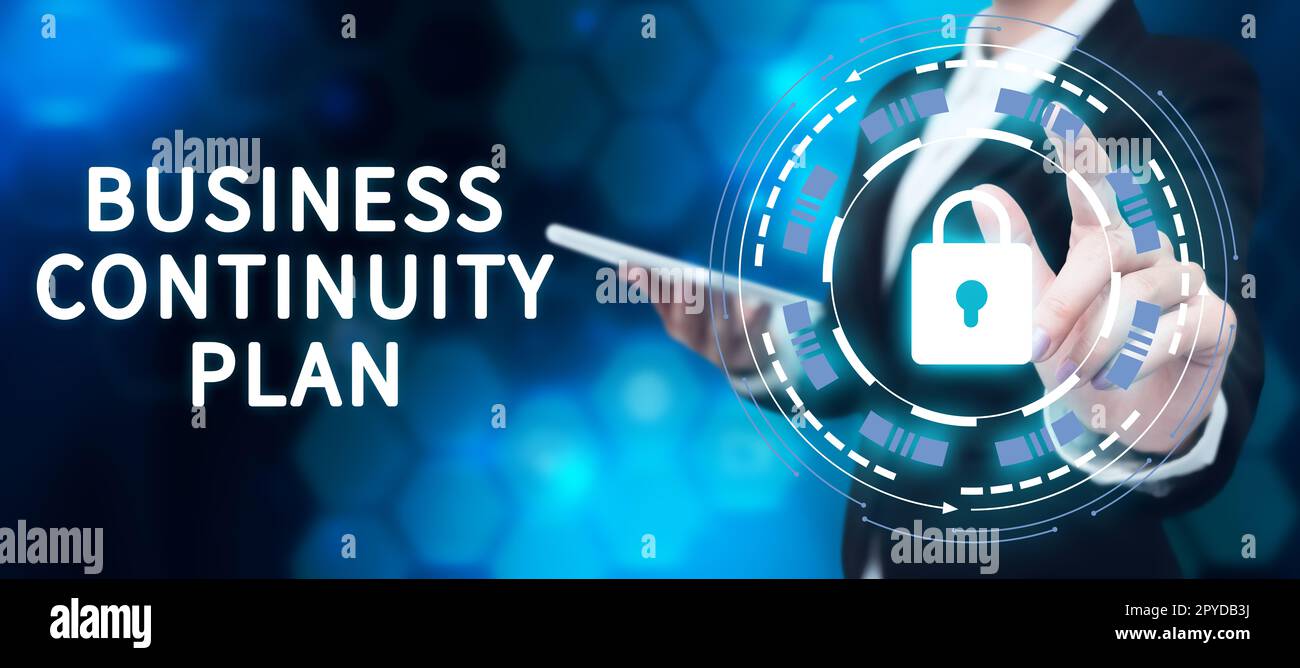 Handwriting text Business Continuity Plan. Internet Concept creating ...