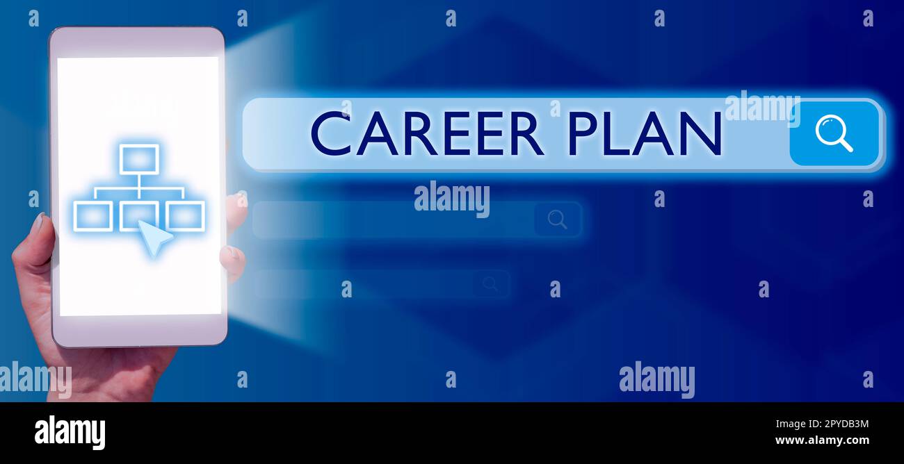 Conceptual caption Career Plan. Internet Concept ongoing process where ...
