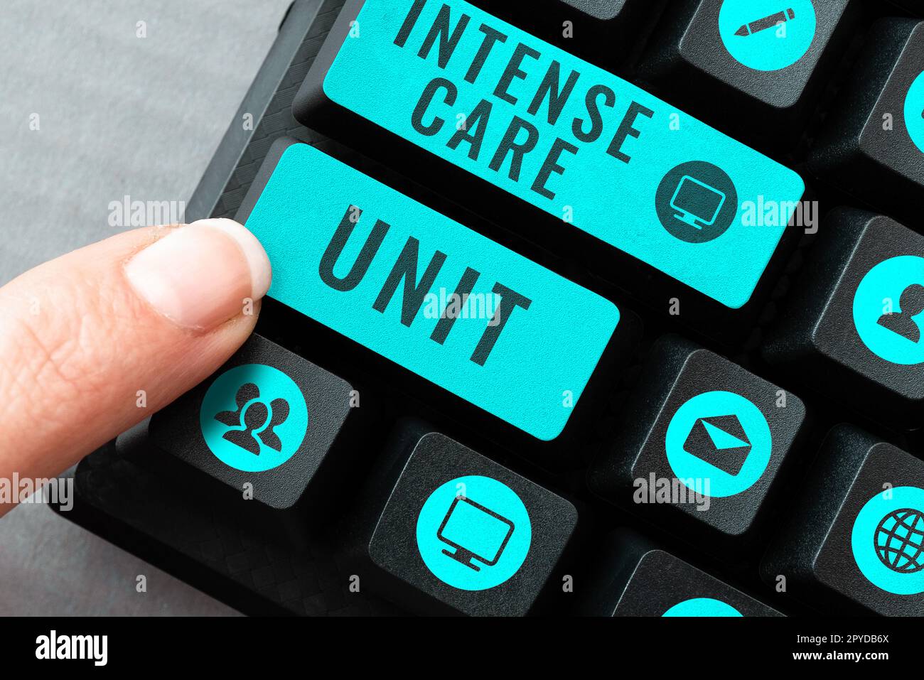 Conceptual display Intense Care Unit. Business overview a unit in a ...