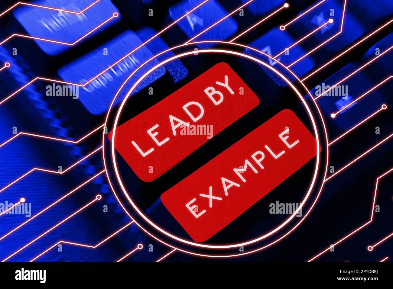 Conceptual display Lead By Example. Word Written on Be a mentor leader ...