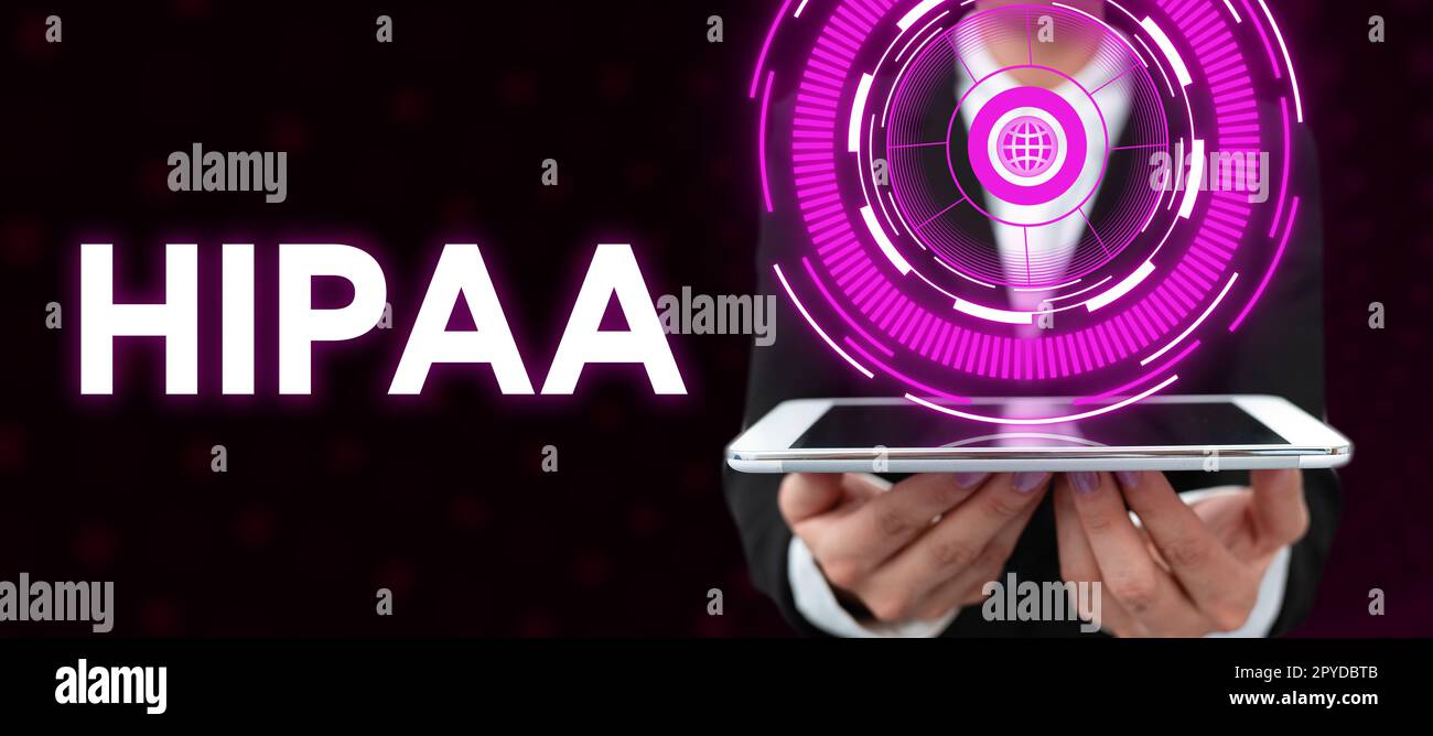 Sign displaying Hipaa. Business idea Acronym stands for Health ...