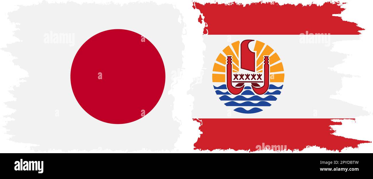 Japan french polynesia flag Stock Vector Images - Alamy