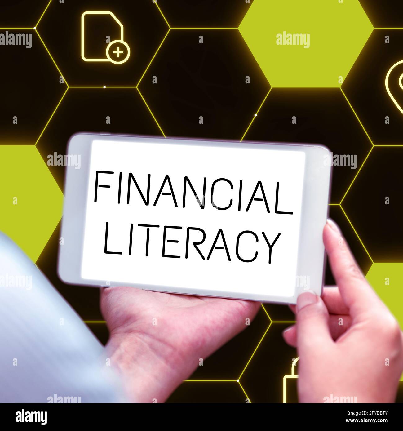 Conceptual caption Financial Literacy. Business overview Understand and ...