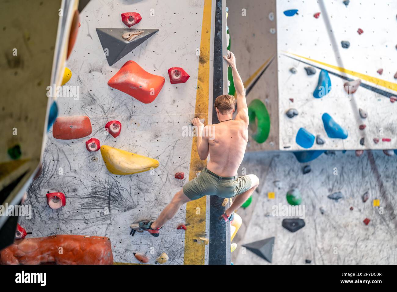 Man on boulder hi-res stock photography and images - Alamy