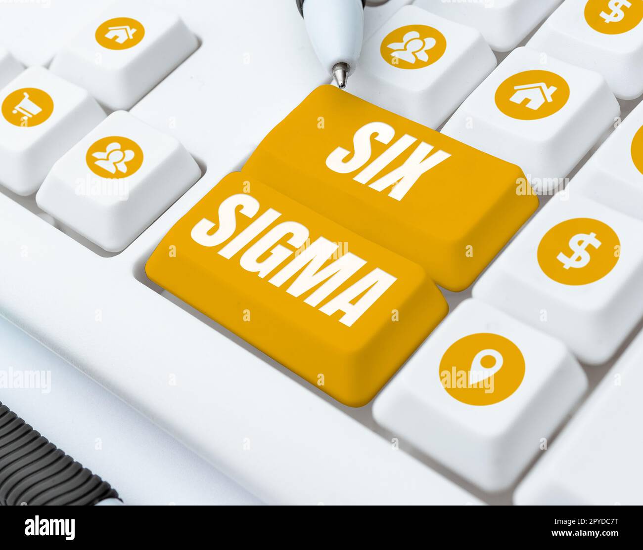 Conceptual display Six Sigma. Conceptual photo management techniques to ...