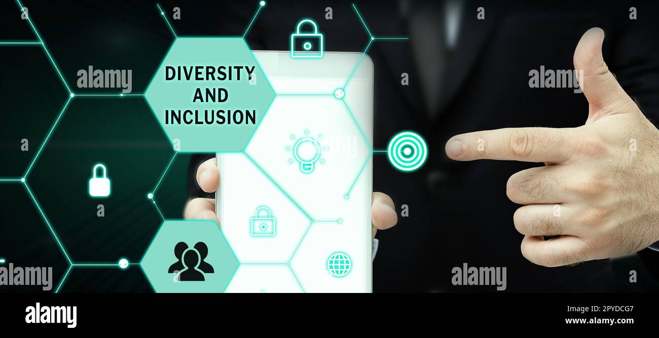 Conceptual caption Diversity And Inclusion. Concept meaning range human ...