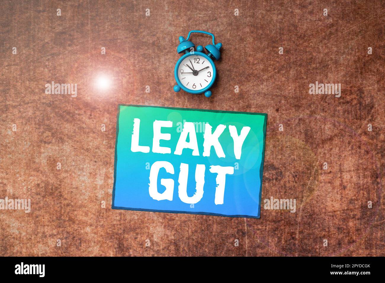 Hand writing sign Leaky Gut. Conceptual photo A condition in which the ...
