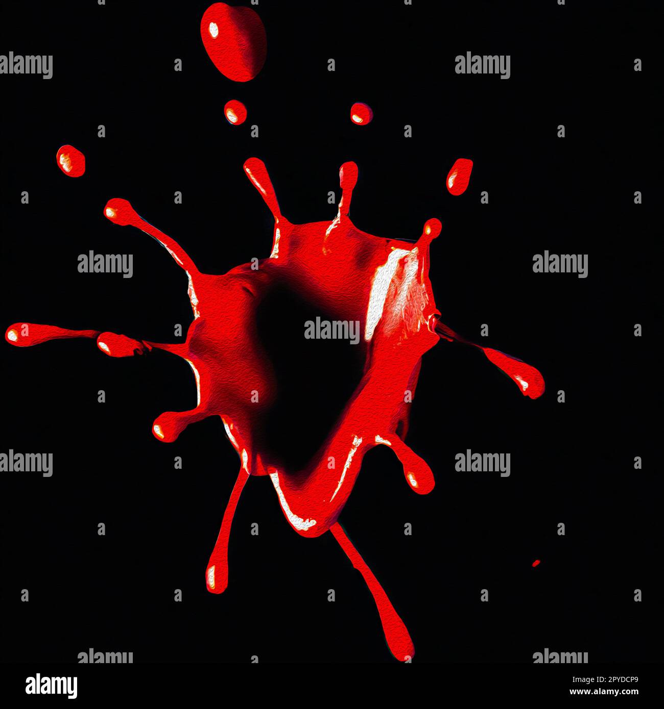 Abstract ink drops explode splash hi-res stock photography and images ...
