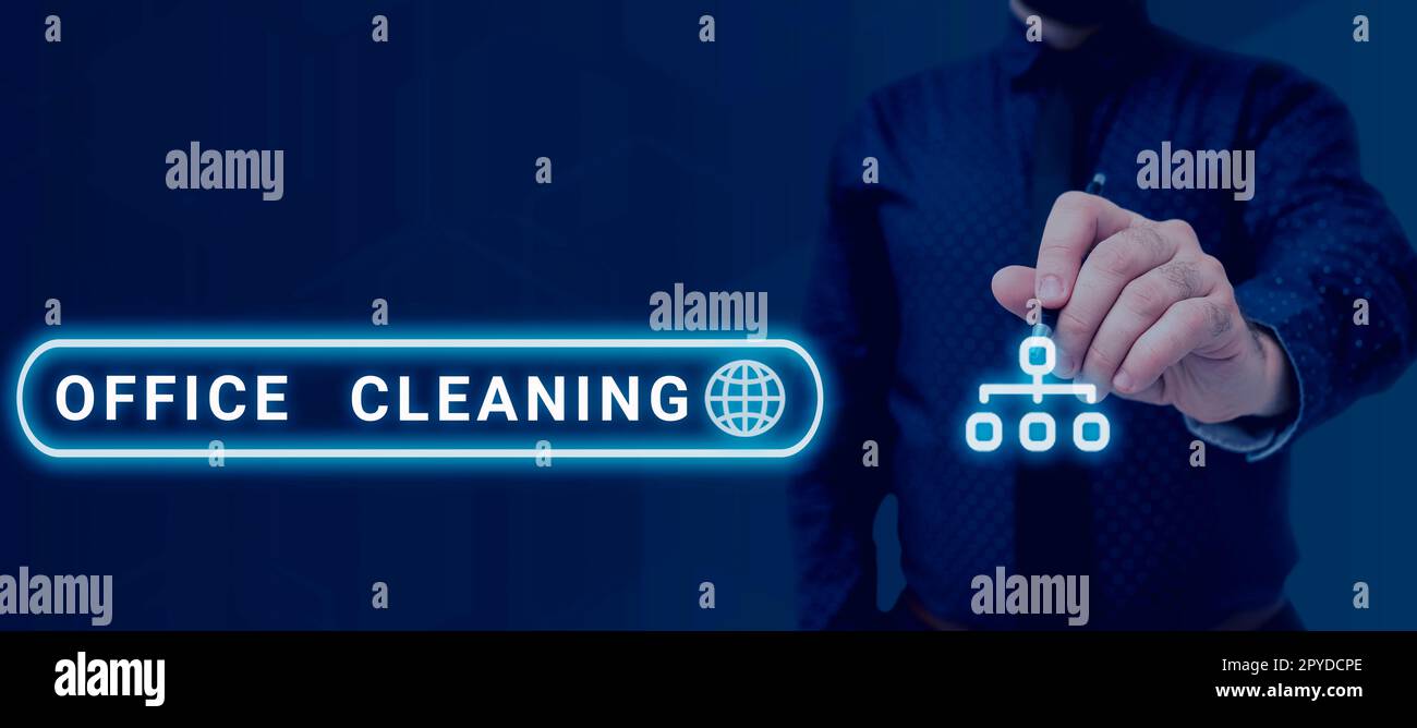 Conceptual display Office Cleaning. Word for the action or process of ...