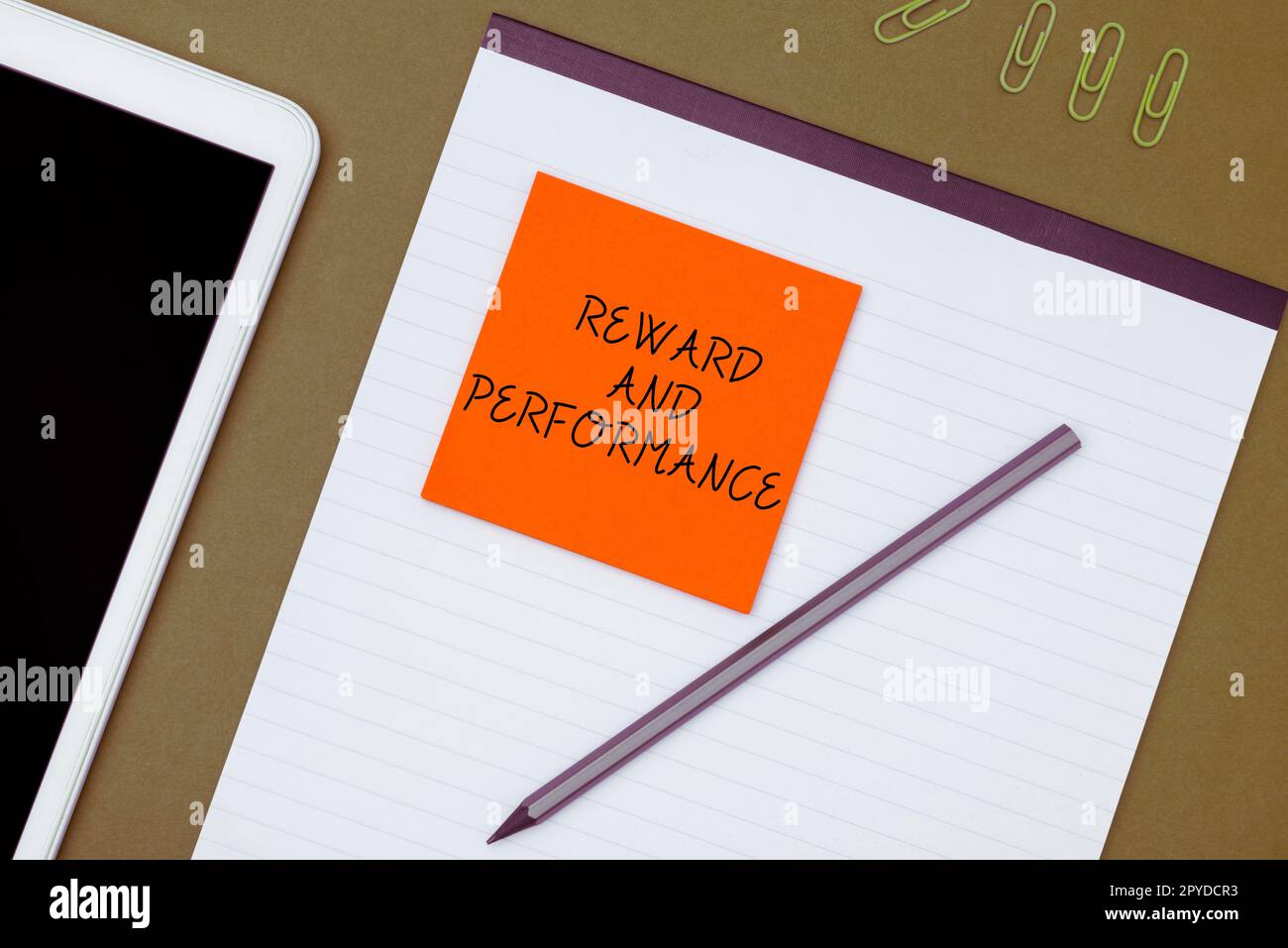 Writing Displaying Text Reward And Performance Business Overview Given In Recognition Of