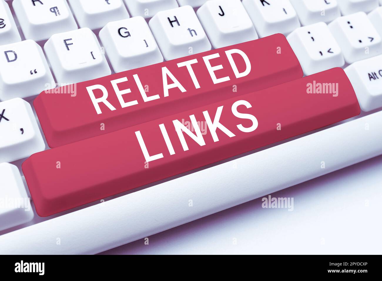 Hand writing sign Related Links. Business concept Website inside a ...
