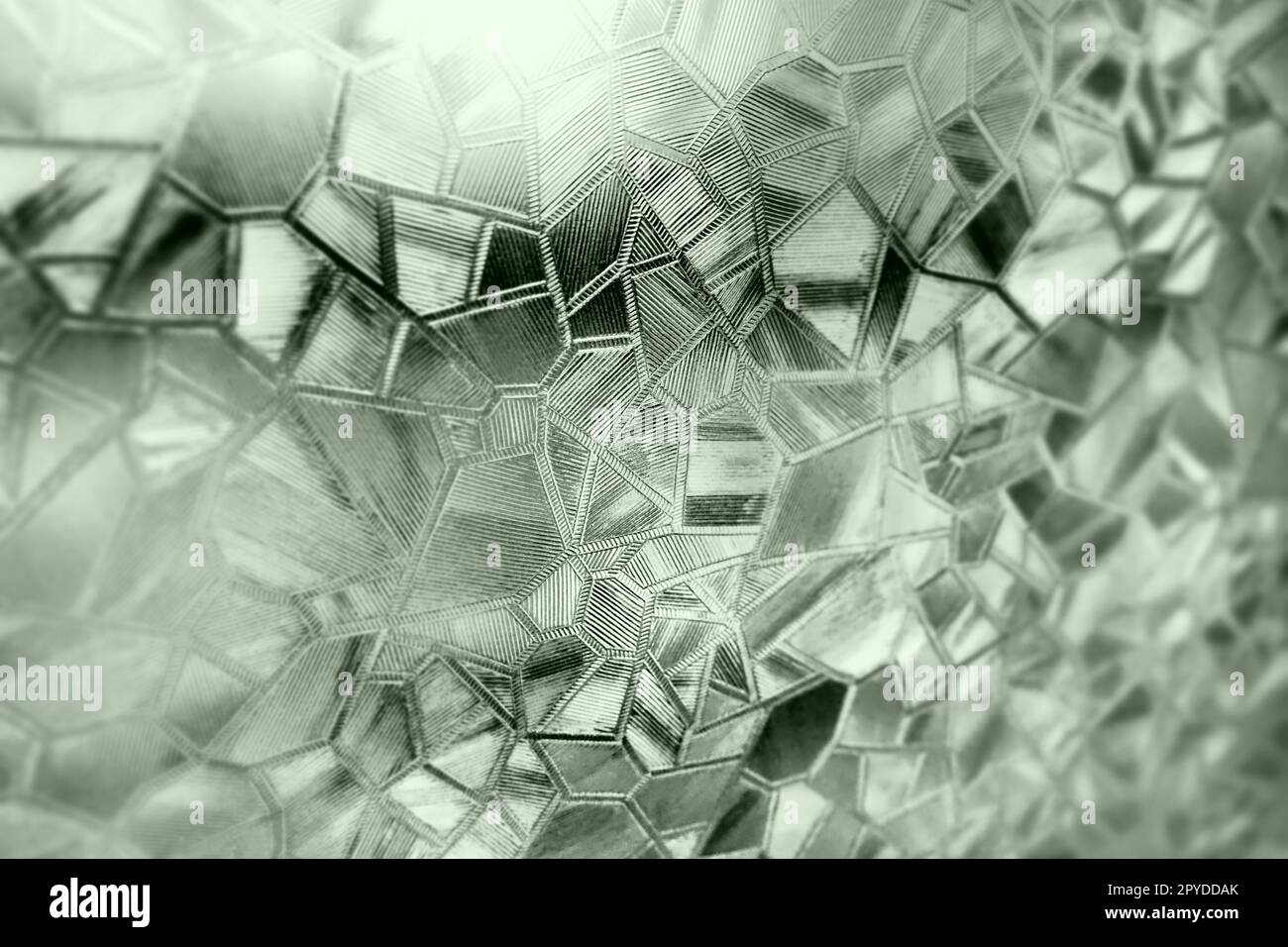 Corrugated glass green background. Abstract pattern on the surface of a ...