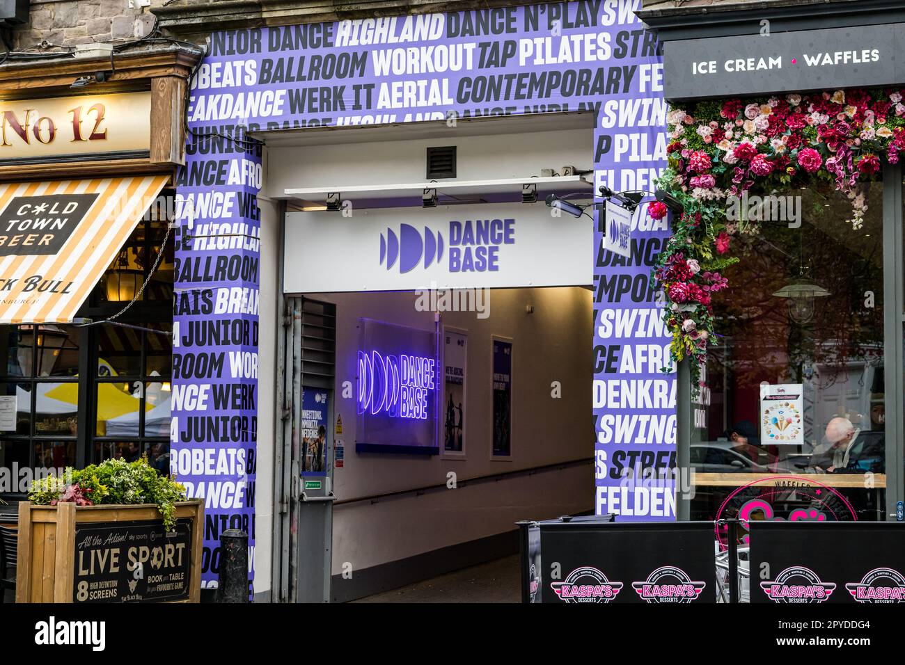 Entrance of Dancebase, National Dance Centre, Grassmarket, Edinburgh ...