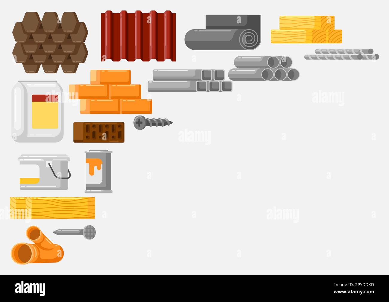 Building materials background. Industrial products for construction and ...