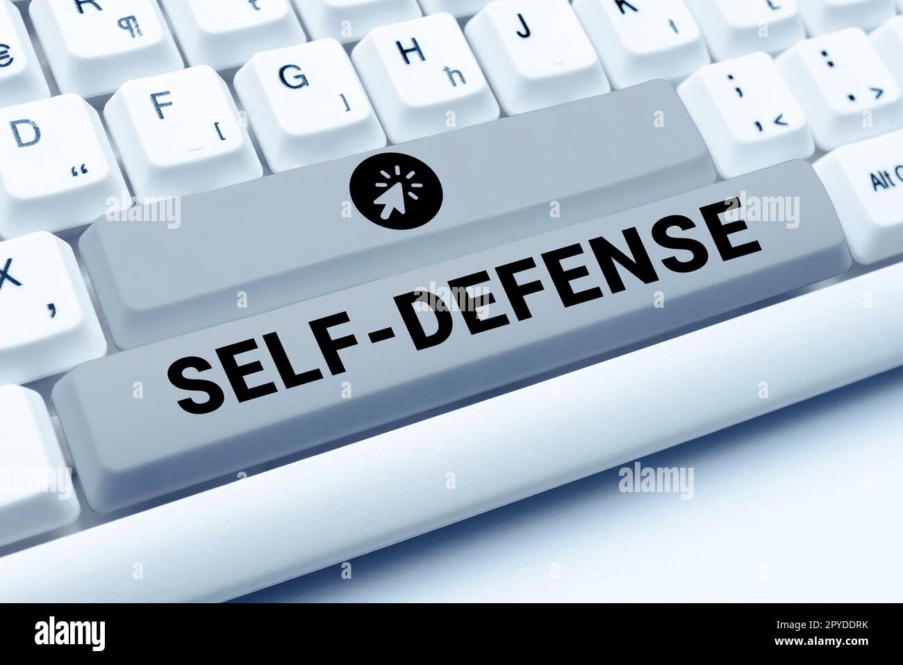 Text showing inspiration Self Defense. Concept meaning the act of ...
