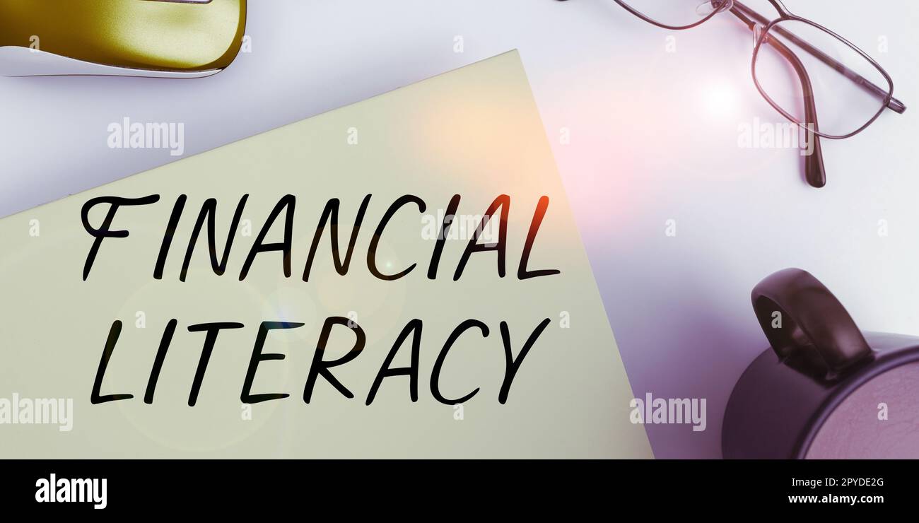 Writing displaying text Financial Literacy. Internet Concept Understand ...