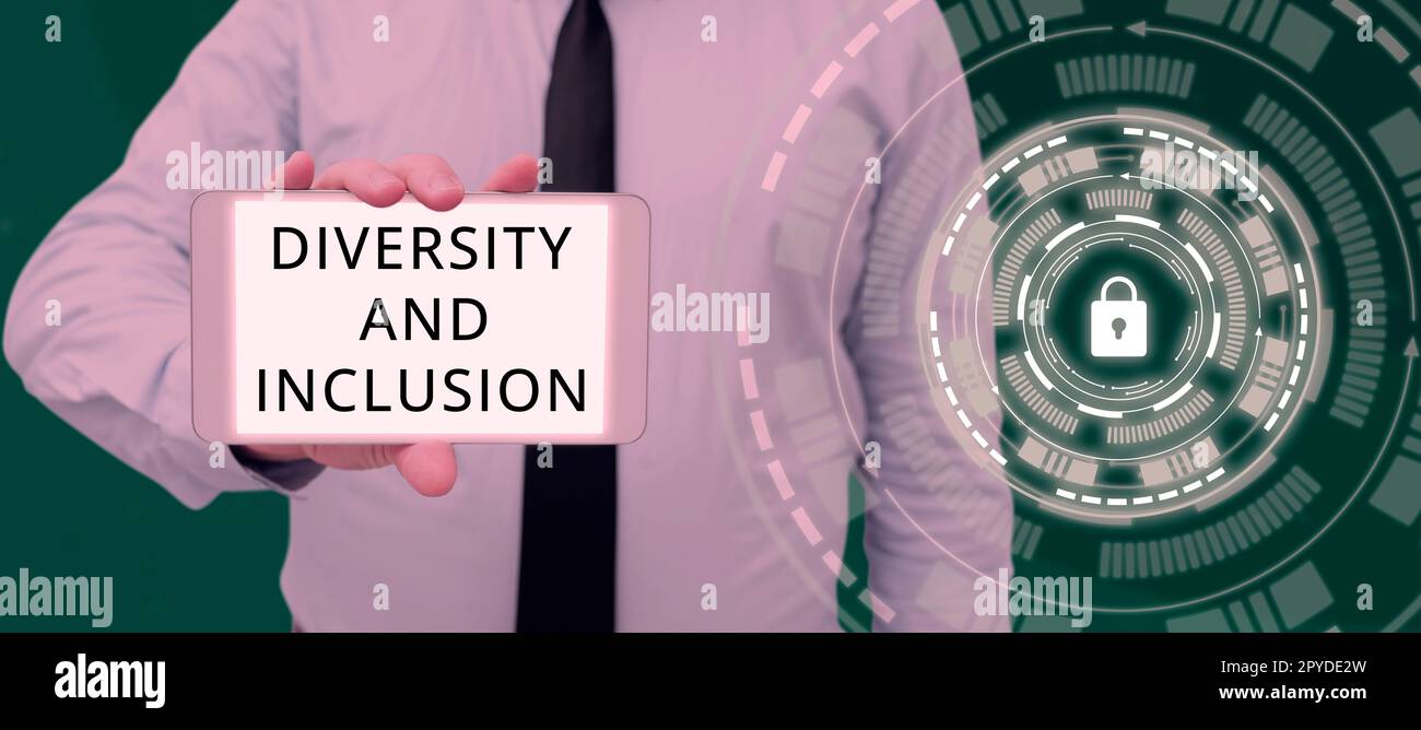 Conceptual display Diversity And Inclusion. Business idea range human ...