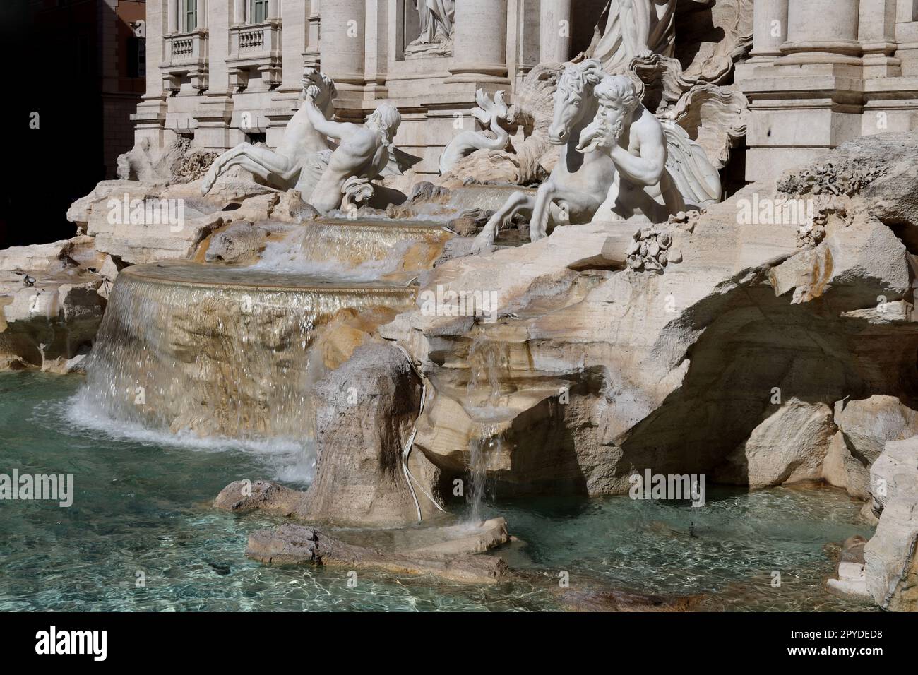 Trevi fountain outdoor view hi-res stock photography and images - Alamy