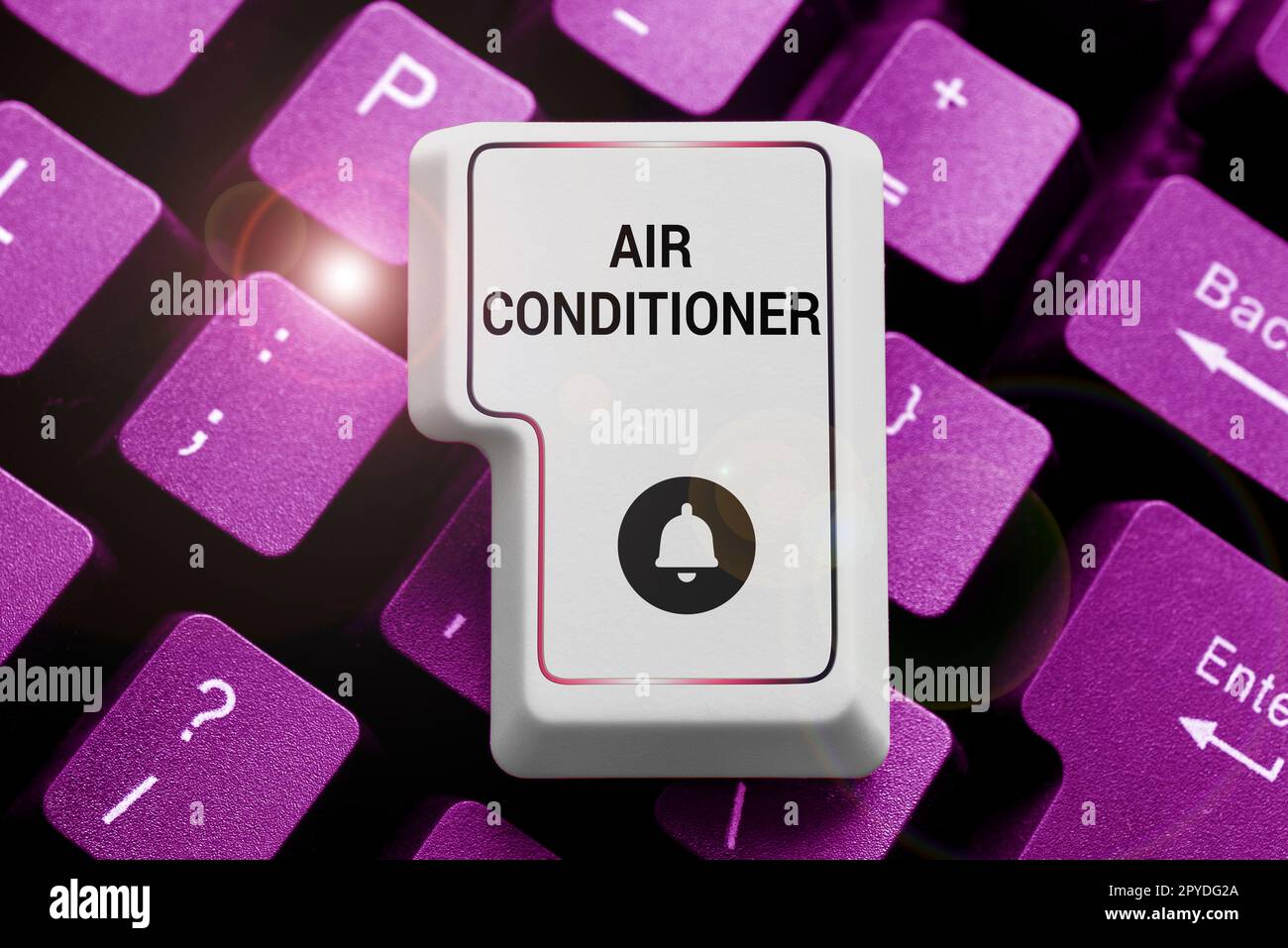 Writing displaying text Air Conditioner, Concept meaning apparatus for ...