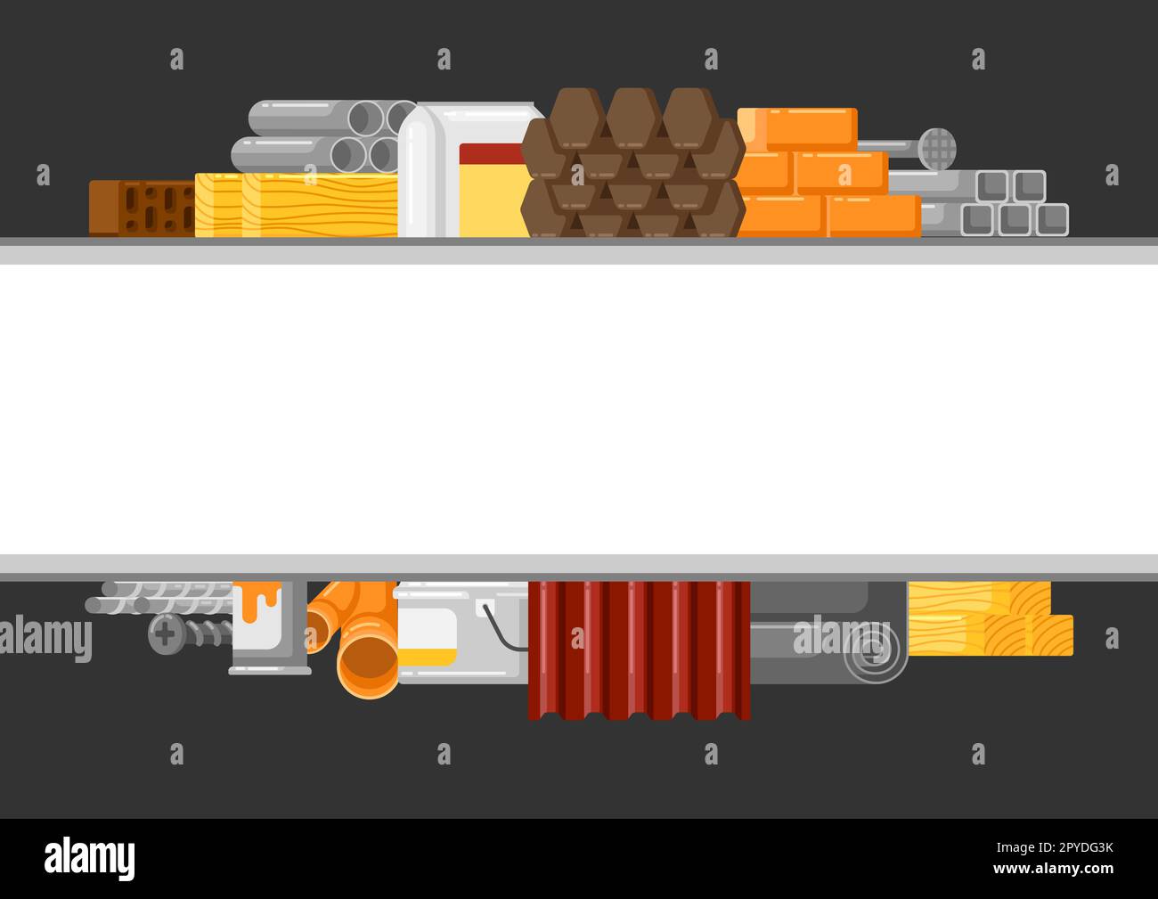 Building materials background. Industrial products for construction and ...