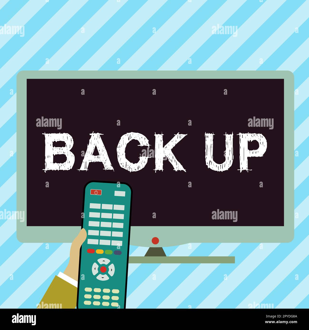 Hand writing sign Back Up. Business overview saving important data into ...