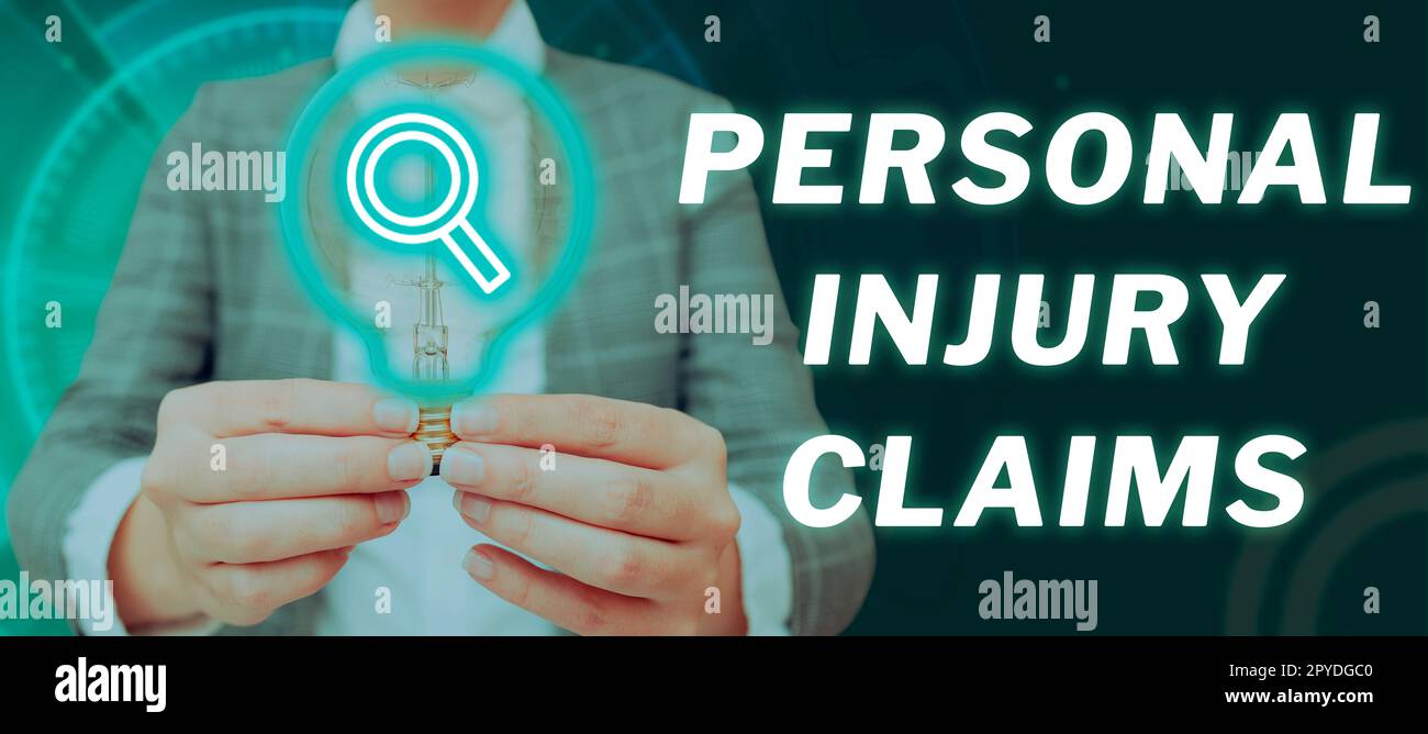 Inspiration showing sign Personal Injury Claims. Business concept being ...