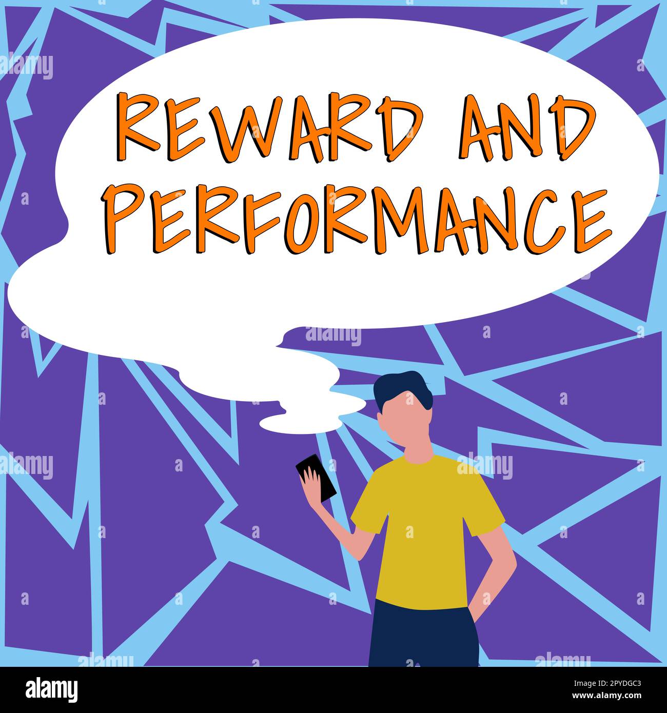 Sign displaying Reward And Performance. Concept meaning Given in ...