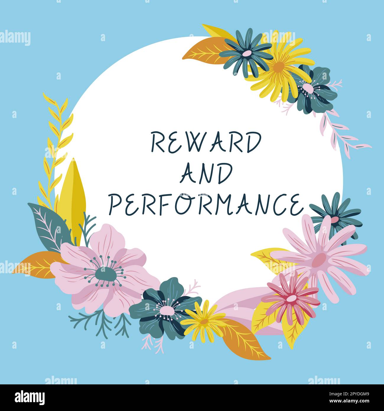Text sign showing Reward And Performance. Word for Given in recognition ...