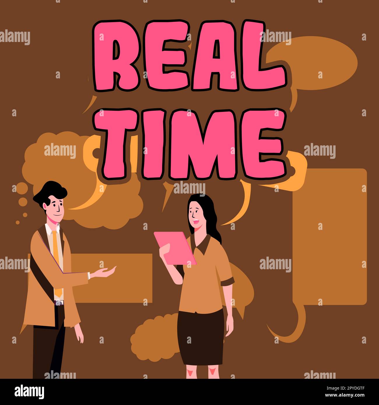 Handwriting text Real Time. Internet Concept the actual time during ...