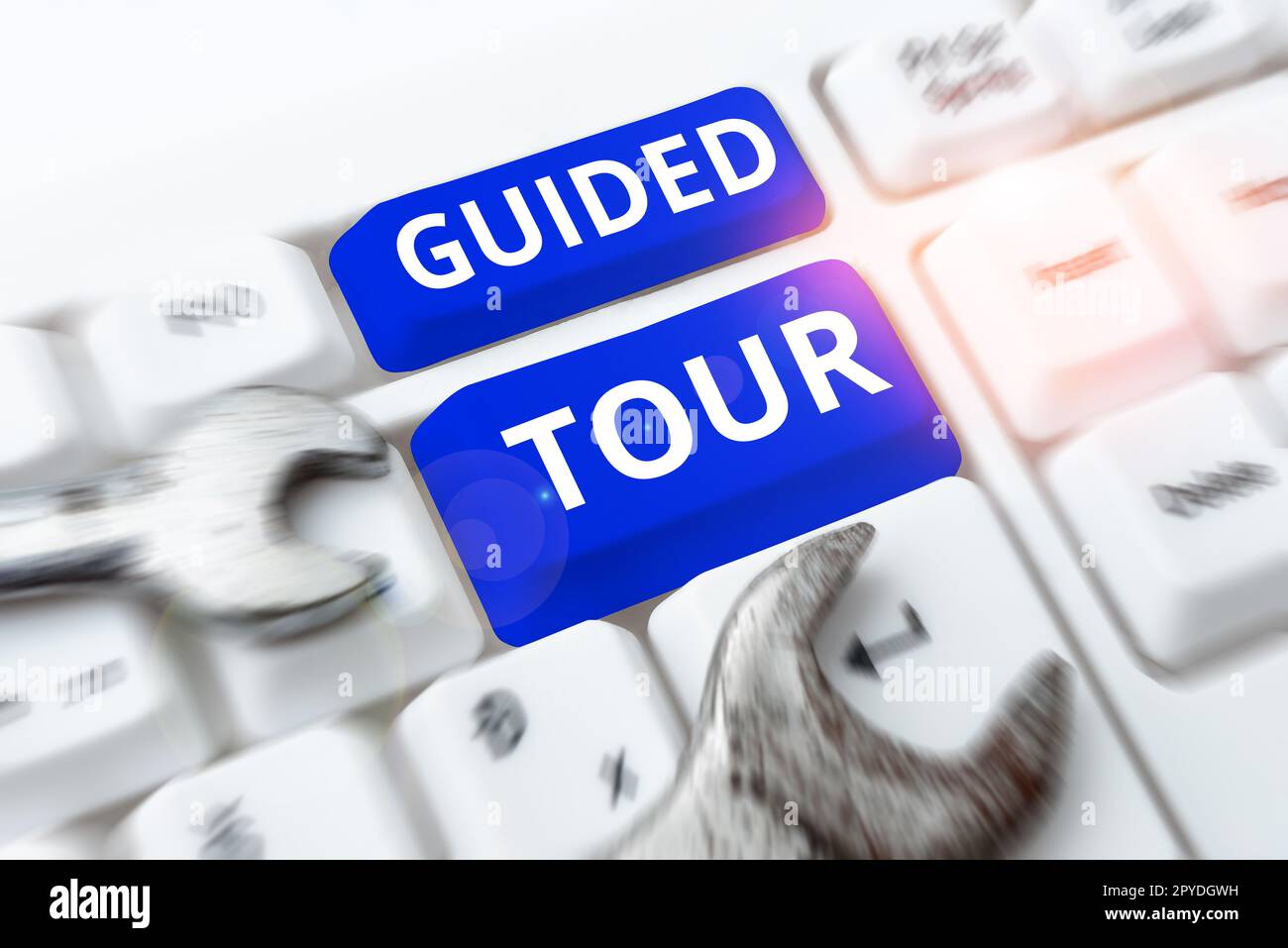 Handwriting text Guided Tour. Word for advice or information aimed at ...