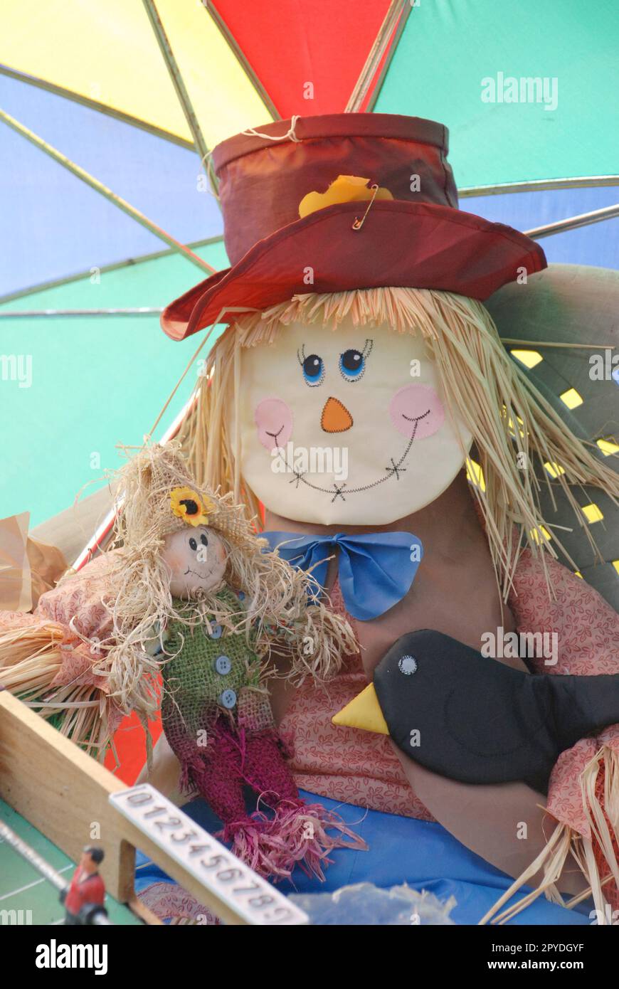 Scarecrow at the Kettlewell Scarecrow festival in the Yorkshire Dales ...
