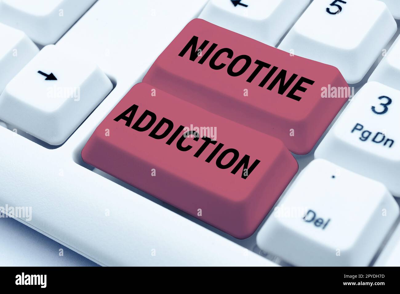 Conceptual caption Nicotine Addiction. Internet Concept condition of ...
