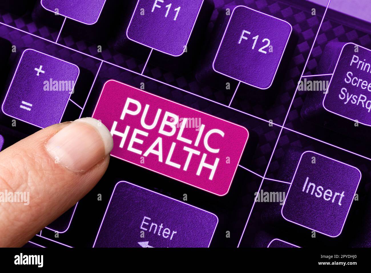 Sign displaying Public Health. Word Written on Promoting healthy ...