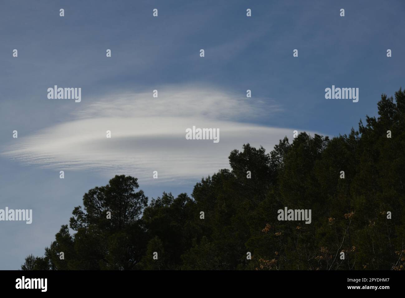 Clouds in the Spanish sky in the province of Alicante, Costa Blanca ...