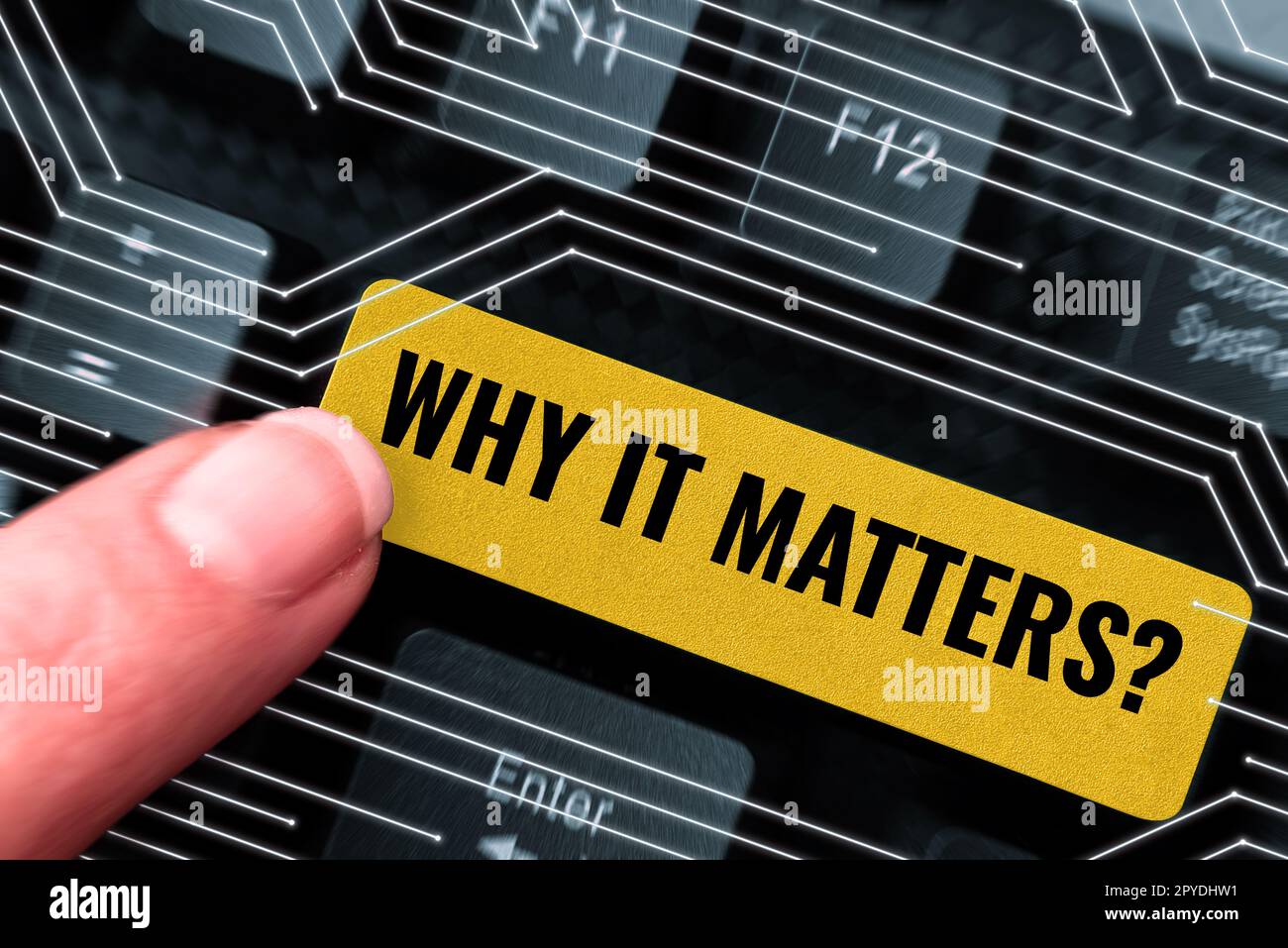 Hand writing sign Why It Matters. Business overview Important Reasons ...