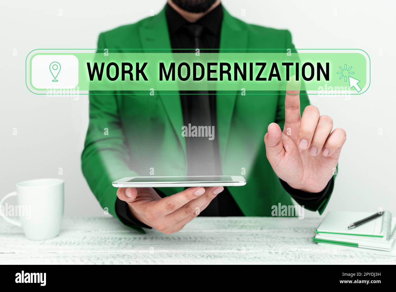 Writing displaying text Work Modernization. Concept meaning changing ...