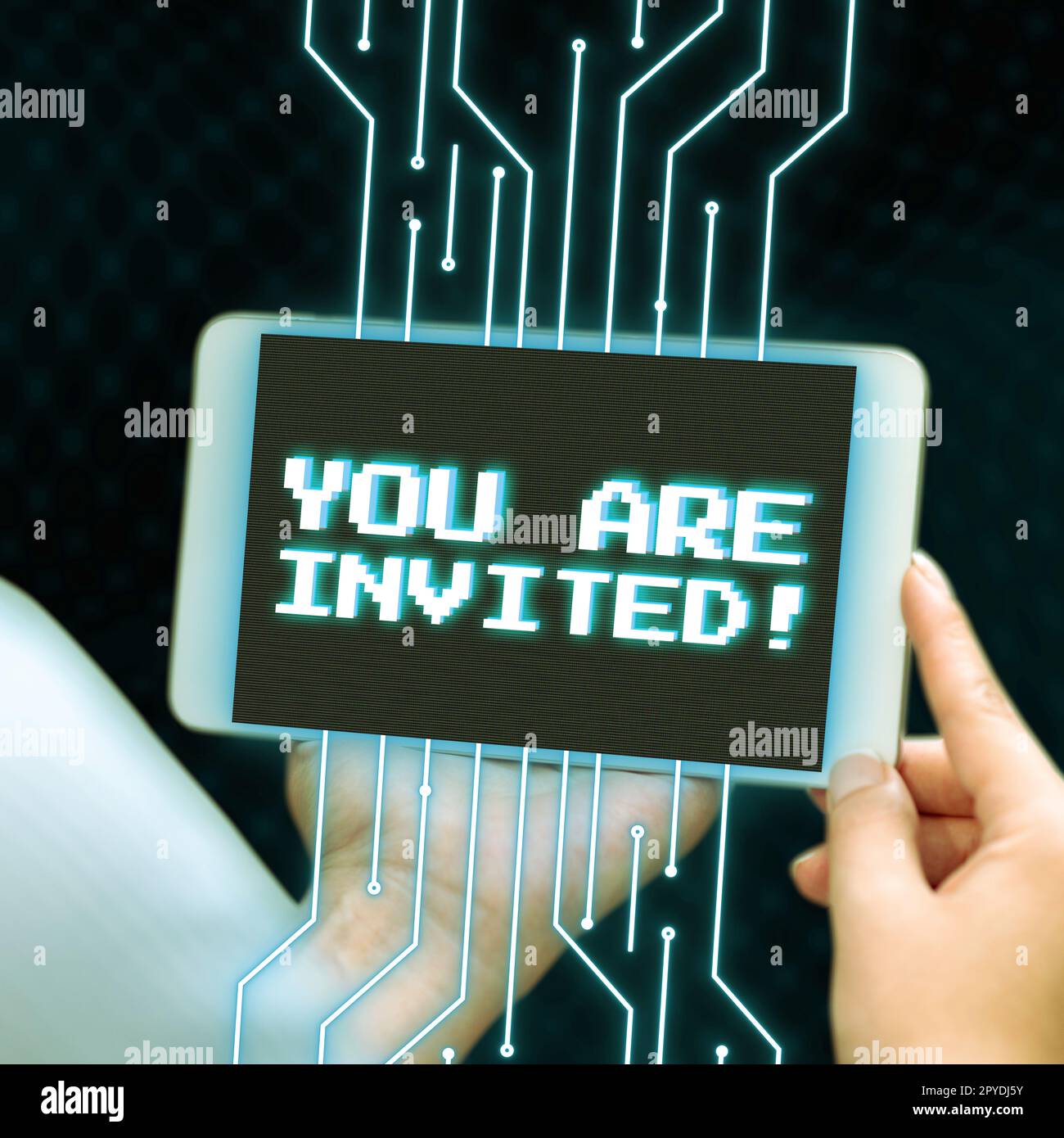 Text caption presenting You Are Invited. Word for Receiving and ...