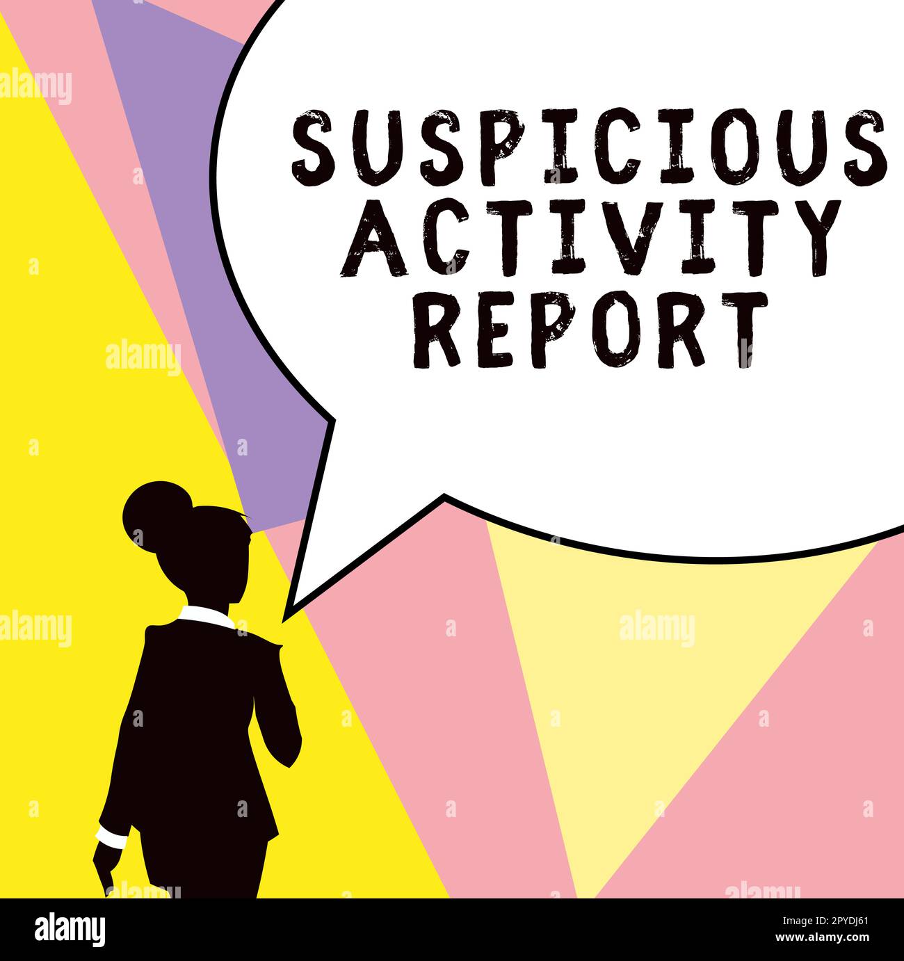 Text showing inspiration Suspicious Activity Report. Word Written on ...