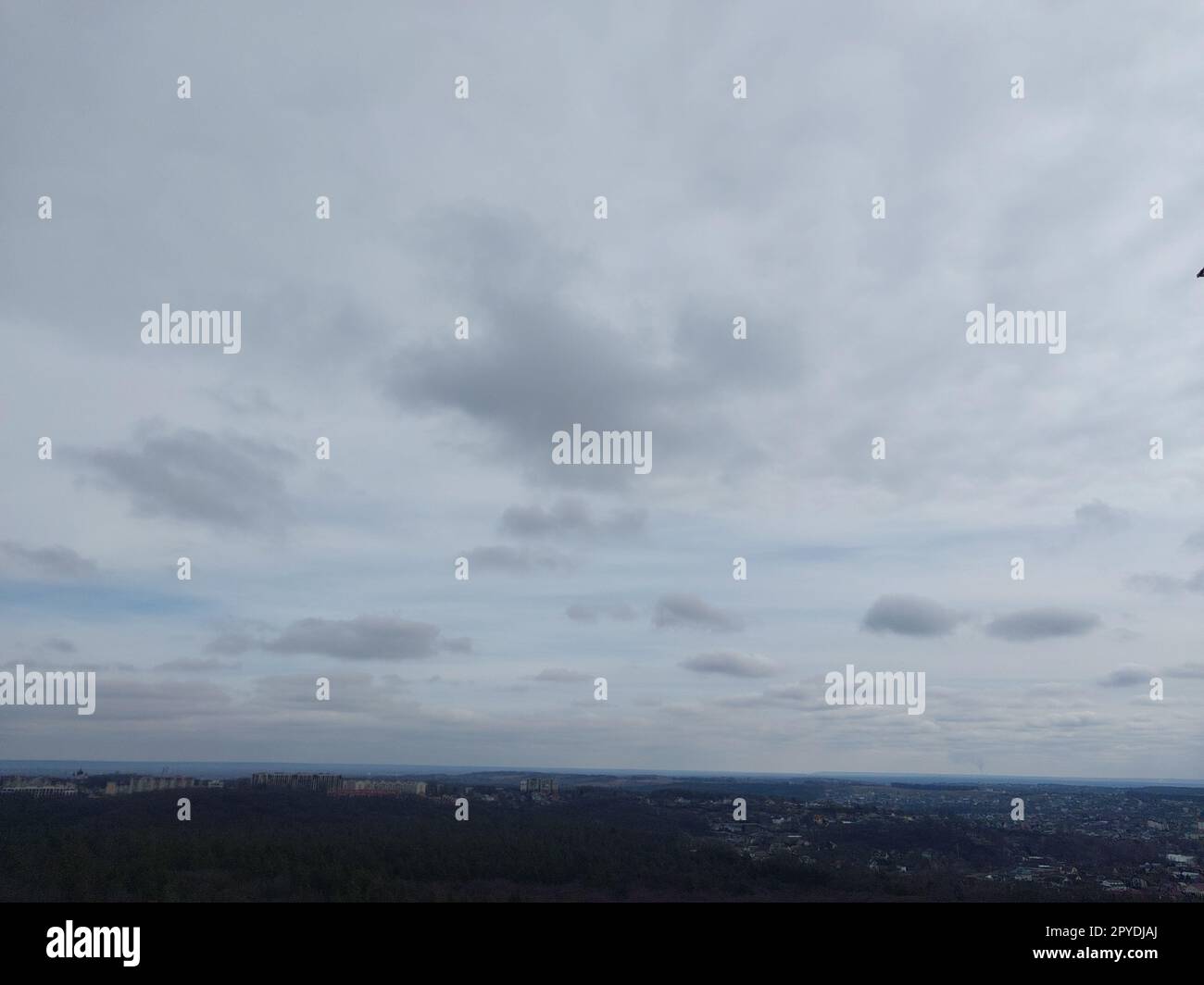 Panorama of the city from the height of a multi-storey building Stock ...