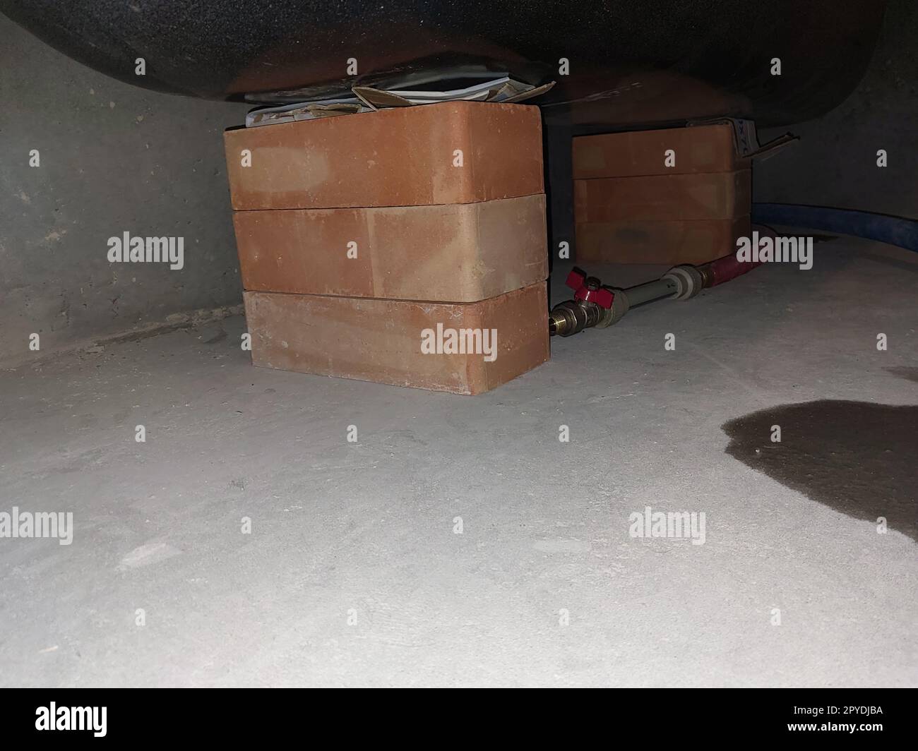 Installation of plumbing in a new apartment Stock Photo - Alamy