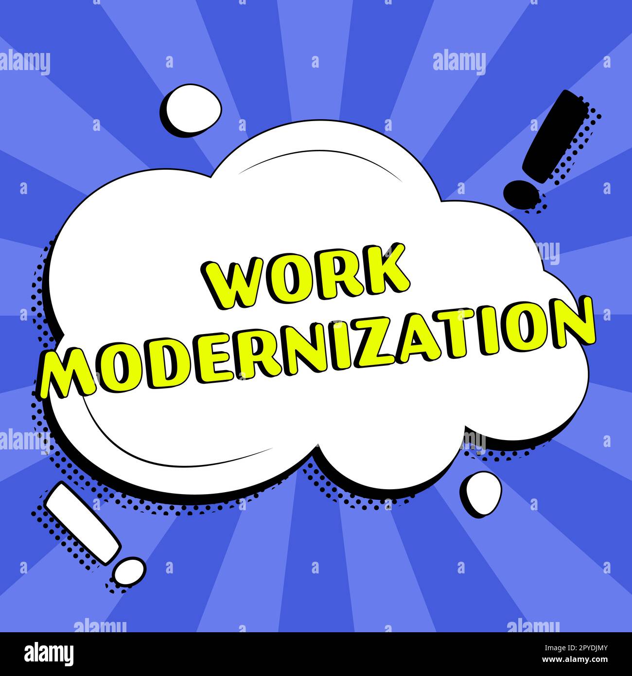 Conceptual display Work Modernization. Word Written on changing product ...