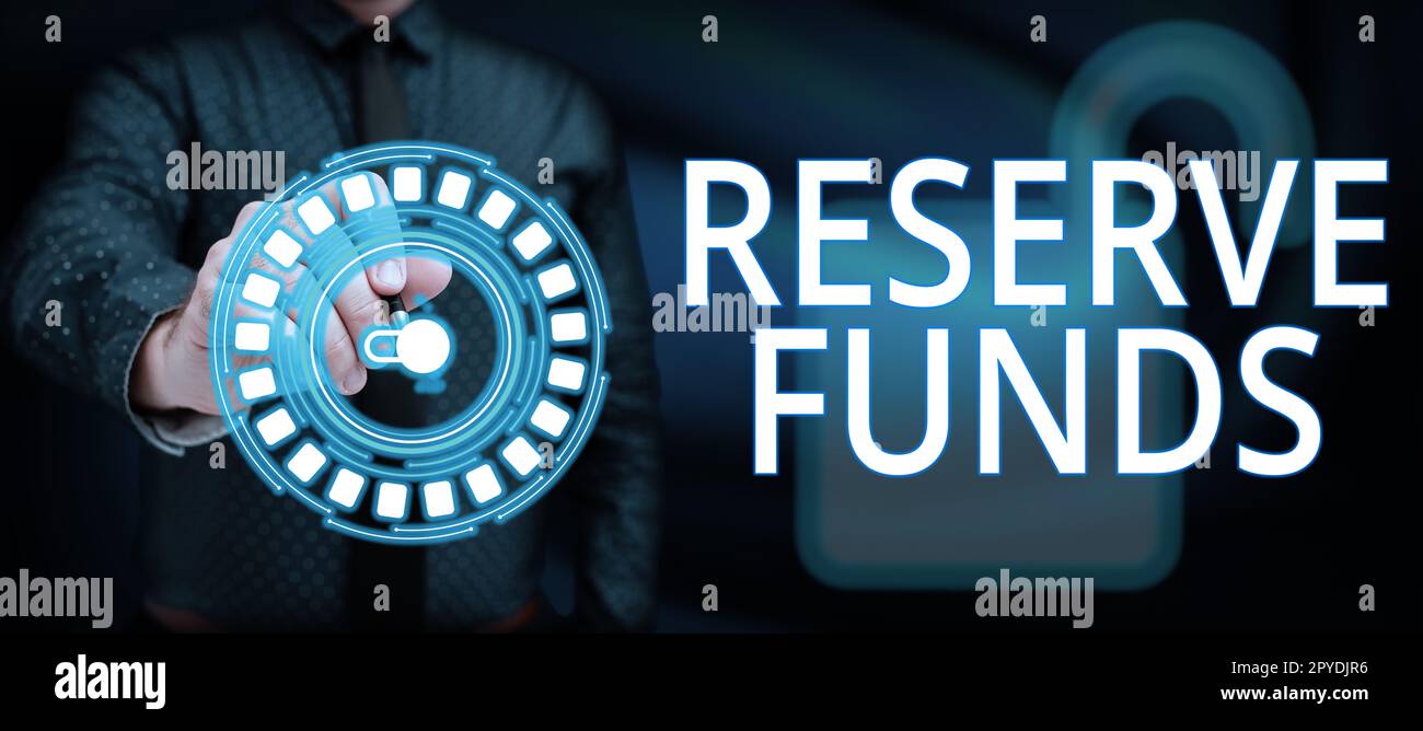 Conceptual display Reserve Funds. Business overview money released from ...