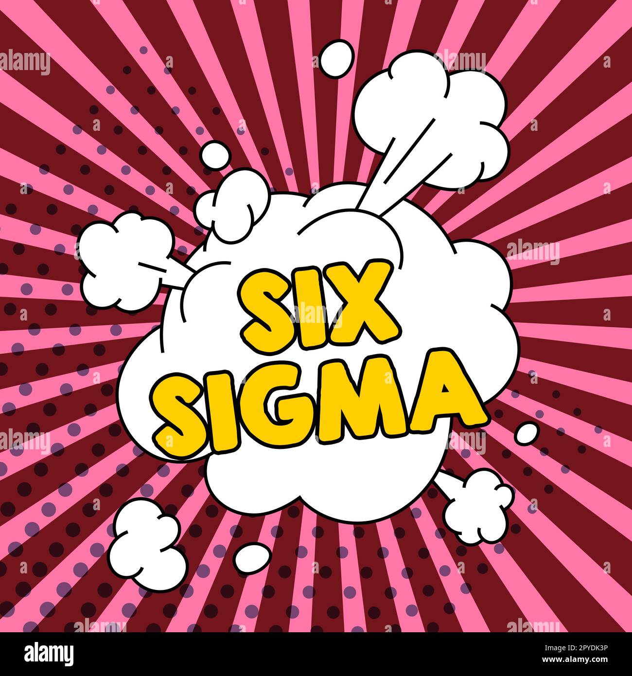Writing Displaying Text Six Sigma Business Concept Management