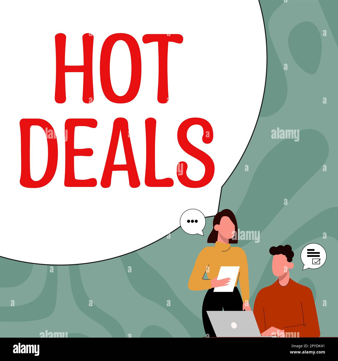 Hand writing sign Hot Deals. Concept meaning An agreement through which ...